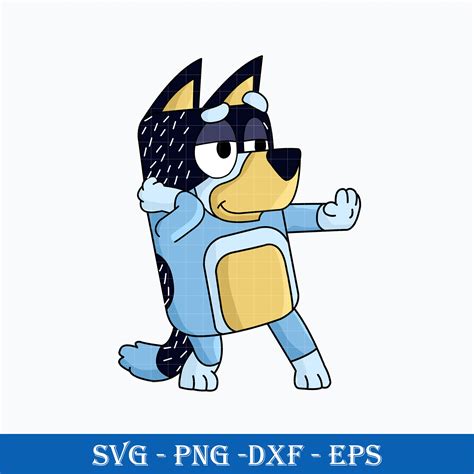 Bandit Heeler Svg Bluey Dad Svg Bluey Svg Cartoon Svg Digital File Us