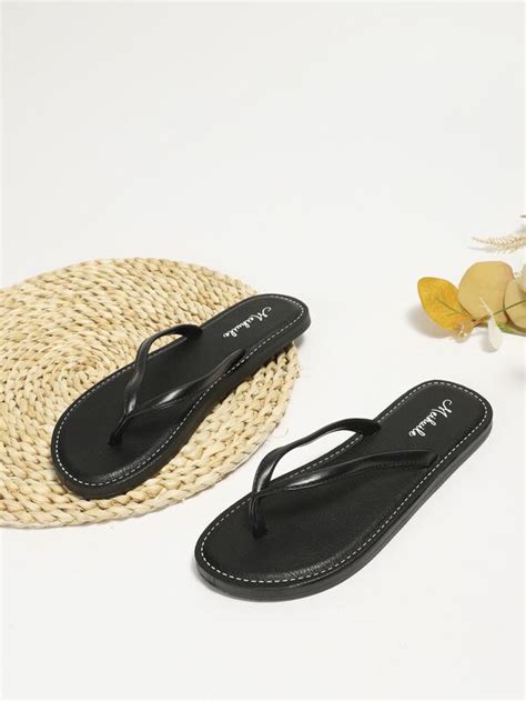Women Minimalist Flip Flops Fashion Summer Flip Flops Shein Usa