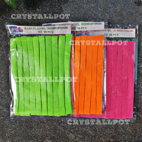 Jual Kain Flanel Hidroponik Sumbu Hidroponik Untuk Pemupukan Pot AB Mix Isi Pcs Kain Flannel