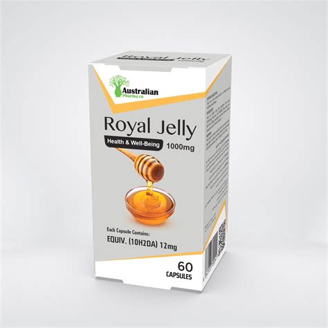 Royal Jelly Supplement Packaging Design For Dibadaru Packsho Graphics