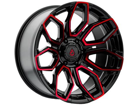Arena Black And Red Cobra Wheels Rugged Ridge