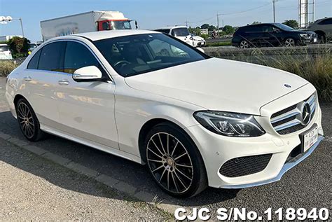 2015 Mercedes Benz C Class White For Sale Stock No 118940 Japanese