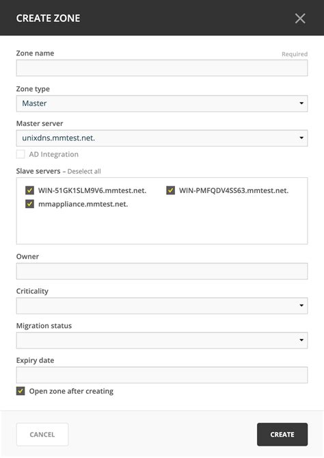 Managing Dns Zones And Records — Micetro By Menandmice 106 Documentation