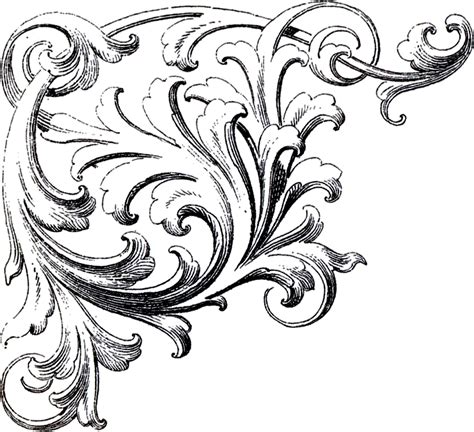 Scrolls Corner Ornament Images The Graphics Fairy