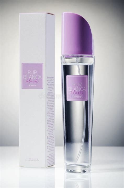 Avon Pur Blanca Blush Cologne Isolated on Gradient Background ...