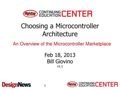 Ppt Choosing A Microcontroller Architecture Powerpoint Presentation