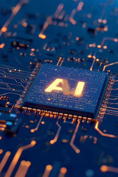 Exploring The Intricate World Of Microchips A Closeup Look At T Stock
