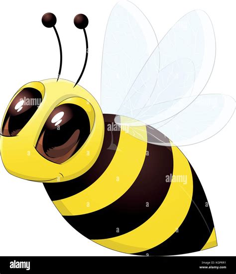 Beautiful Cute Bee Stock Vector Image And Art Alamy