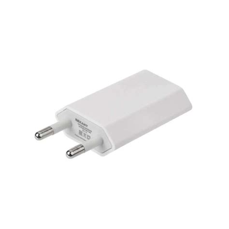 Сетевое зарядное устройство REXANT USB, 5V, 1 A, белое, USB 3.0 Type-A ...