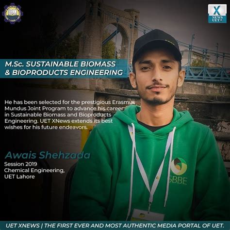 Uet Xnews On Linkedin Alumni Achievement We Are Delighted To