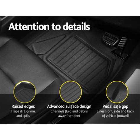 Car Rubber Floor Mats Front And Rear For Toyota Rav4 2019 2022
