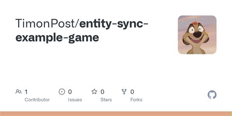 Github Timonpostentity Sync Example Game