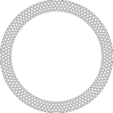 Premium Vector Circular Reptile Scale Frame With Copy Space