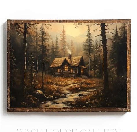 Log Cabin Wall Art Rustic Decor For Cabin Log Cabin Wall Art For Cabin