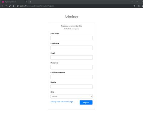 Adminer Php Authentication And User Management By Kalaivanan Codester