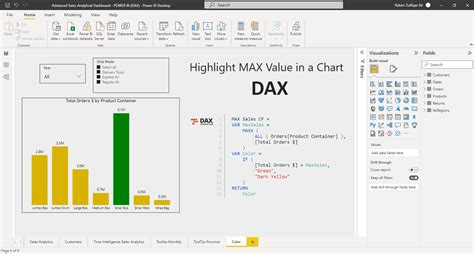 excel basement highlight max value in a chart in