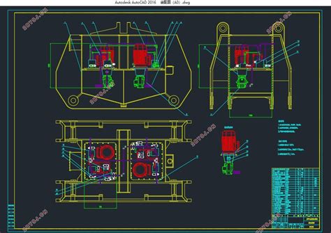 水下抓斗液压驱动系统设计 含cad图 机械机电