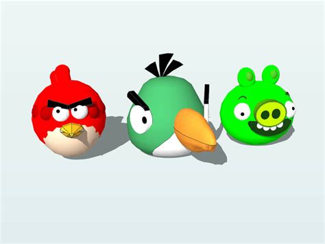 Angry Birds Sketchup 3d Model Skp File Download Sketchupbox