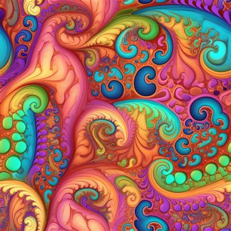 Premium Ai Image A Close Up Of A Colorful Background With Swirls And Bubbles Generative Ai