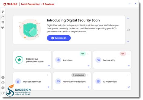 Key Mcafee Total Protection 01 Năm 10 Thiết Bị