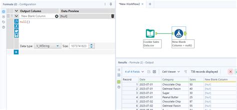 how to add new blank or calculated columns in alteryx