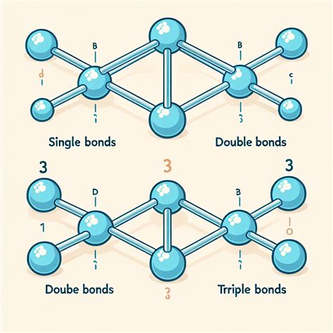 Qué son los enlaces simples dobles y triples en química