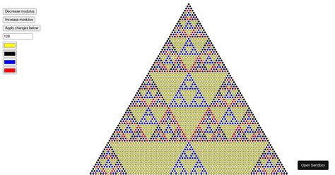 Pascal S Triangle Parity Codesandbox
