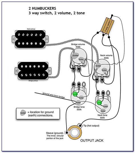 Two Pickup Guitar Wiring Diagram Wiring Diagram