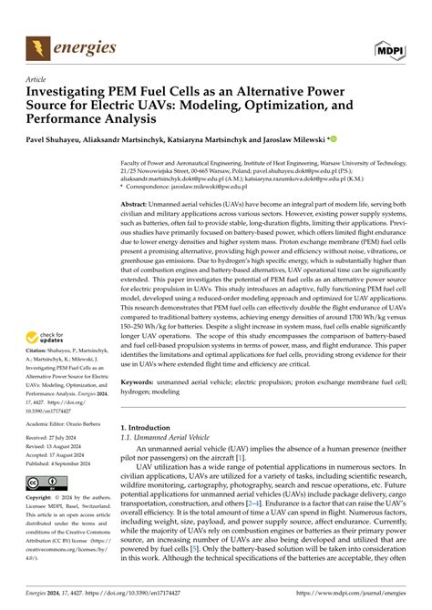 Pdf Investigating Pem Fuel Cells As An Alternative Power Source For