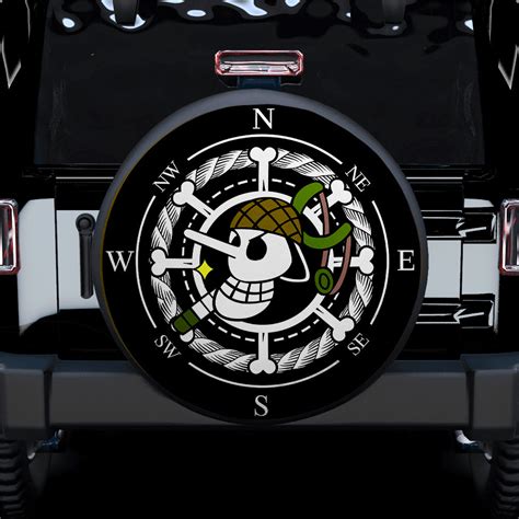 One Piece Spare Tire Cover One Piece Usopp Compass Graphic Tire Covers