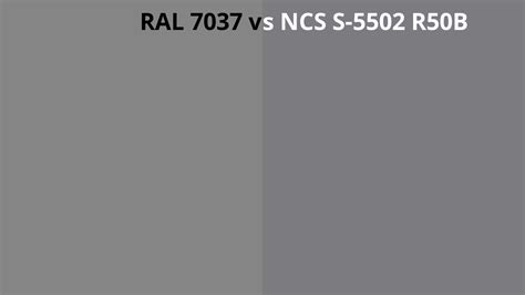 Ral 7037 Vs Ncs S 5502 R50b Ral Colour Chart Uk