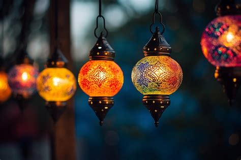 Premium Photo Ramadans Festive Night Lights
