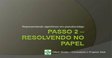 Pdf Aula 2 Representando Algoritmos Em Pseudocódigo Pdfslidenet