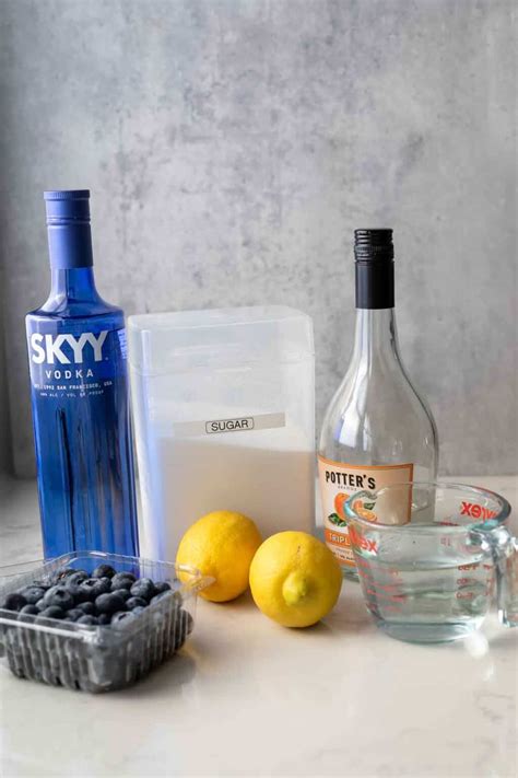 Blueberry Lemon Drop Cocktail