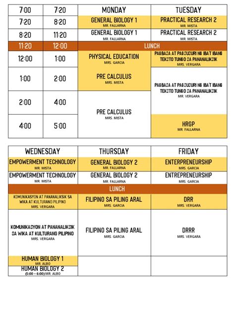 Class Sched Pdf Observation Science
