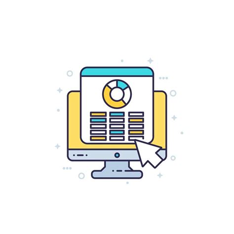 Spreadsheet Report Icon With Outline 2297562 Vector Art At Vecteezy