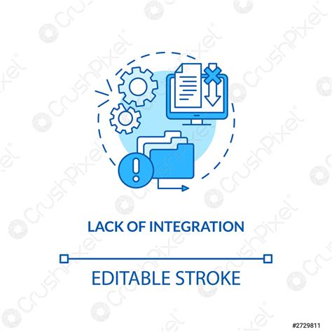 Lack Of Integration Concept Icon Stock Vector 2729811 Crushpixel