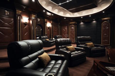 Opulent Home Theater Ultimate Entertainment Experience Comfortable