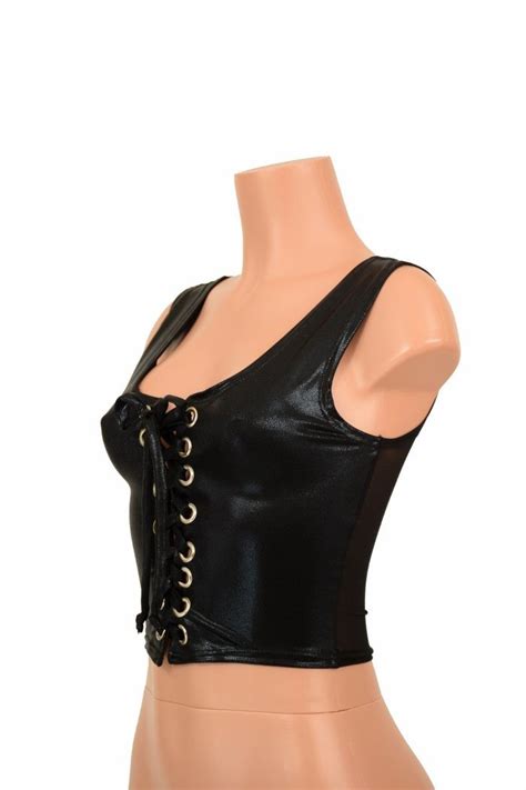 Build Your Own Lace Up Crop Tank Coquetry Clothing