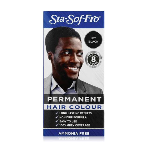 Sta Sof Fro Permanent Black Hair Dye For Men Cream Formula Jet Black Hair Color Buy Now With