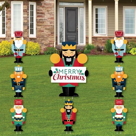 Christmas Nutcracker Yard Sign And Outdoor Lawn Decorations Etsy