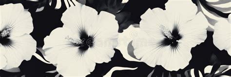 Stylish Interlocking Hibiscus Flower Pattern With African Influences In