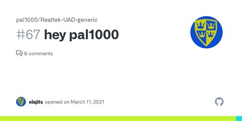Hey Pal1000 · Issue 67 · Pal1000realtek Uad Generic · Github