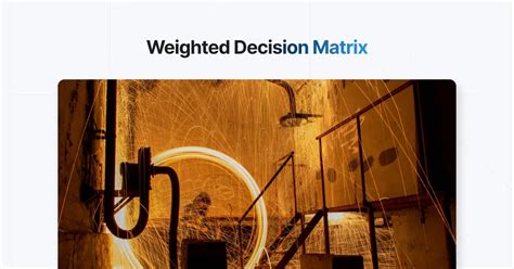 Decision Matrix Template