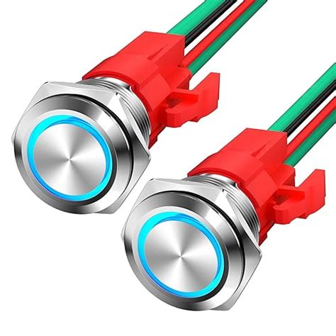 Joinfworld 12v Latching Push Button Switch 20a Heavy