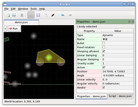 r u b e pro box2d editor iforce2d