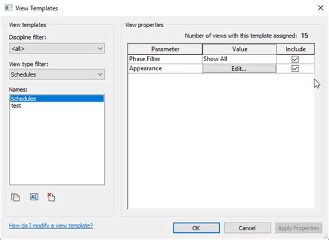 2017 and 2018 schedule view templates behaving differently in different