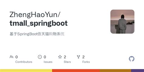 Github Zhenghaoyun Tmall Springboot Springboot