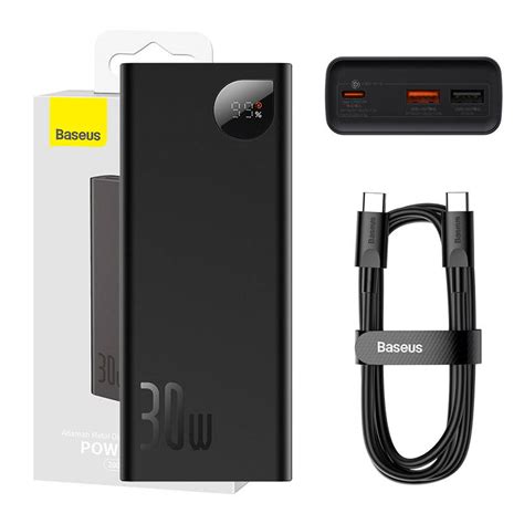 Powerbank Baseus Adaman Metal 20000mAh 30W Black MAC PROCES