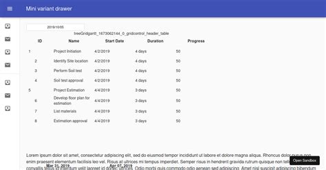 App Drawer Menu With Datepicker Codesandbox